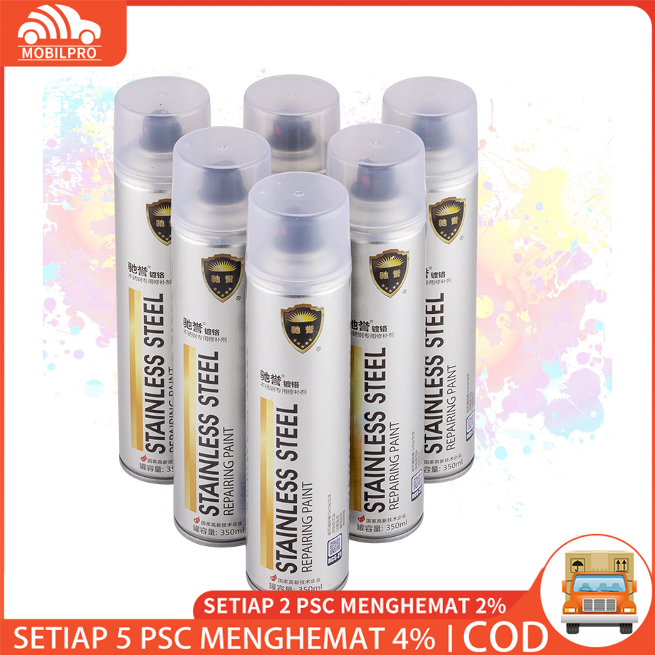 Jual Cat Semprot Chrome 350ml Chrome Spray Pain Warna Chrome Krum ...