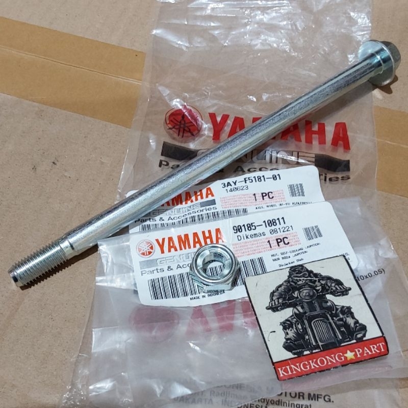 Jual As roda depan dan mur f1zr fizr alfa force 1 original 3AY-F5181-01 90185-10811 | Shopee ...
