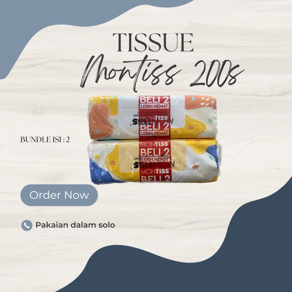 Jual Montiss | Bogo | Tissue | Tisu Montis | Tisu Murah 200 Sheet ...