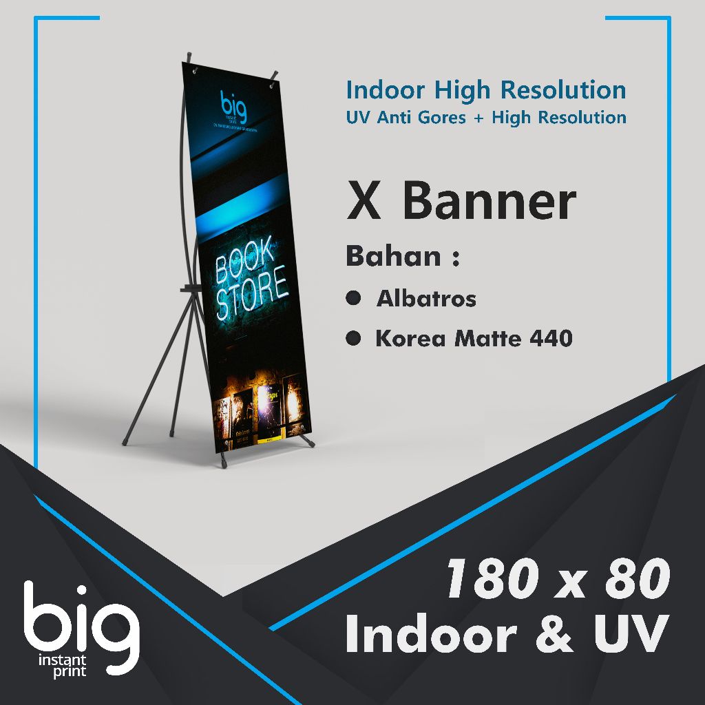 Jual Cetak X Banner + Tiang | 180x80 CM | ALBATROS | READY STOCK ...