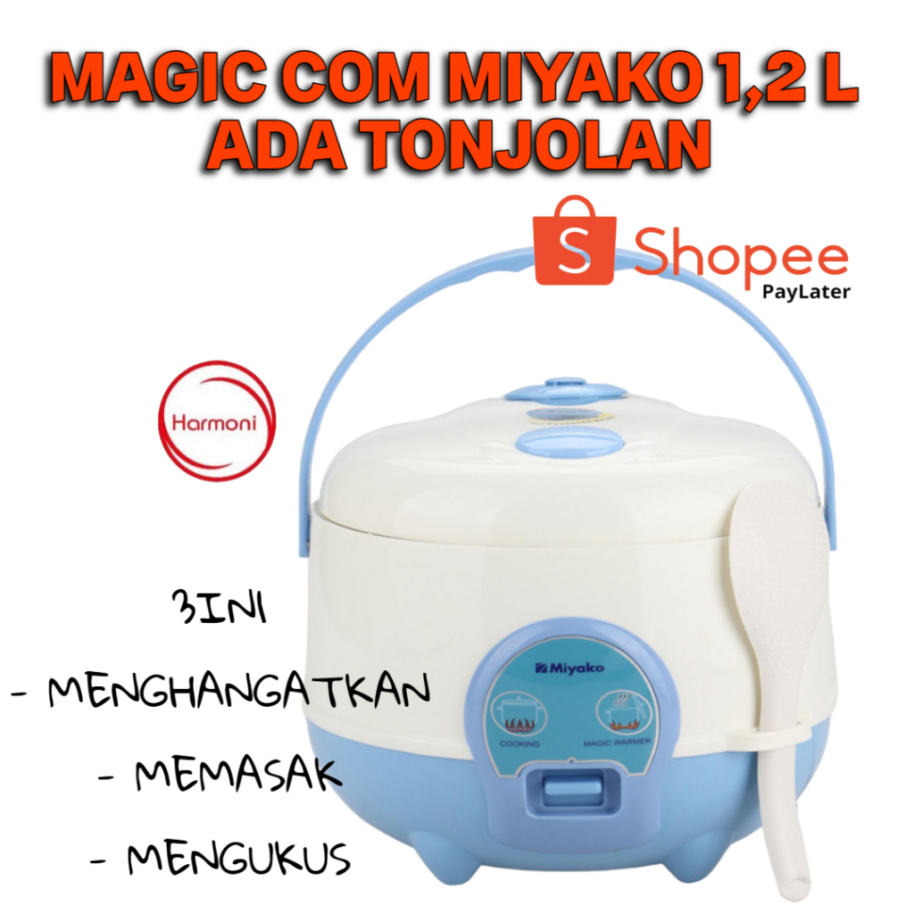 Jual MAGIC COM MIYAKO 1,2 LITER RICE COOKER MIYAKO 1,2 LITER / MAGICOM MEJIKON MIYACO MCM-612 ...