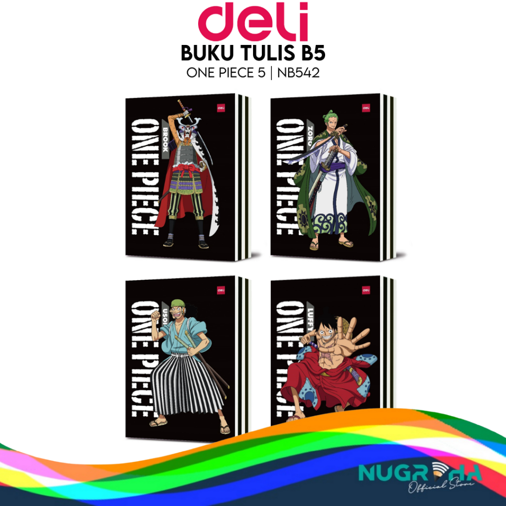 Jual 2024 Buku Tulis Boxy Sekolah DELI 42 Lembar – One Piece 5 | Shopee ...