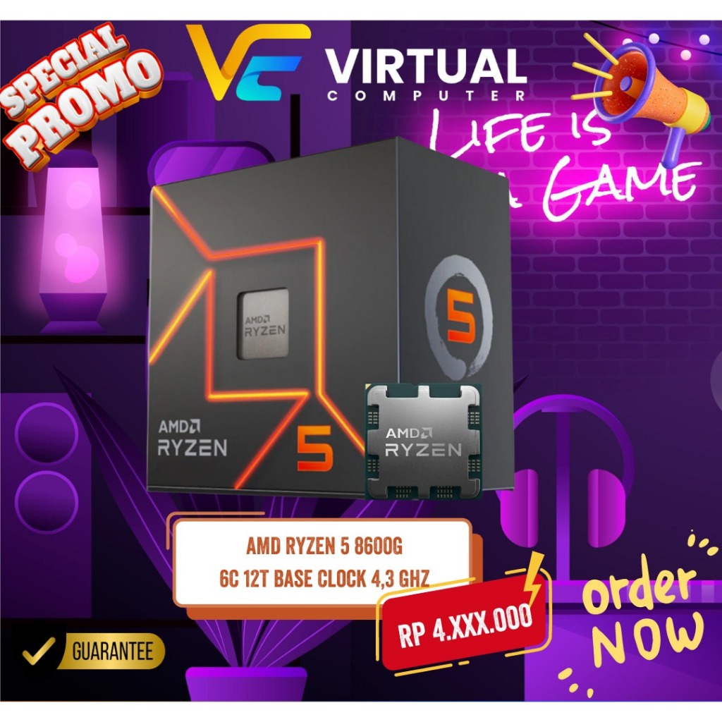 Jual PROCESSOR AMD RYZEN 5 8600G | Shopee Indonesia