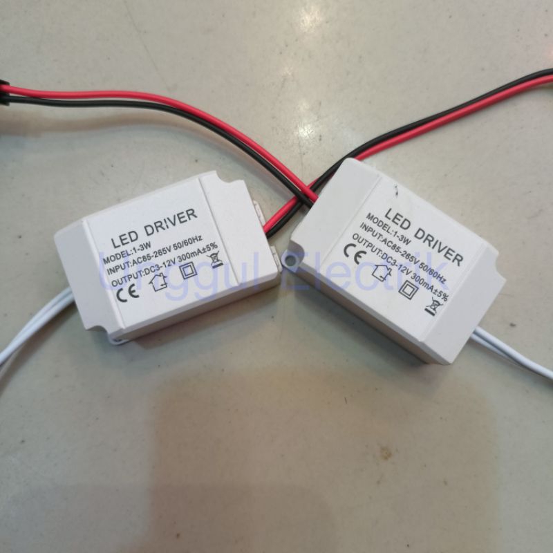 Jual Trafo panel lampu 1 - 3 watt adaptor driver power supply LED ...