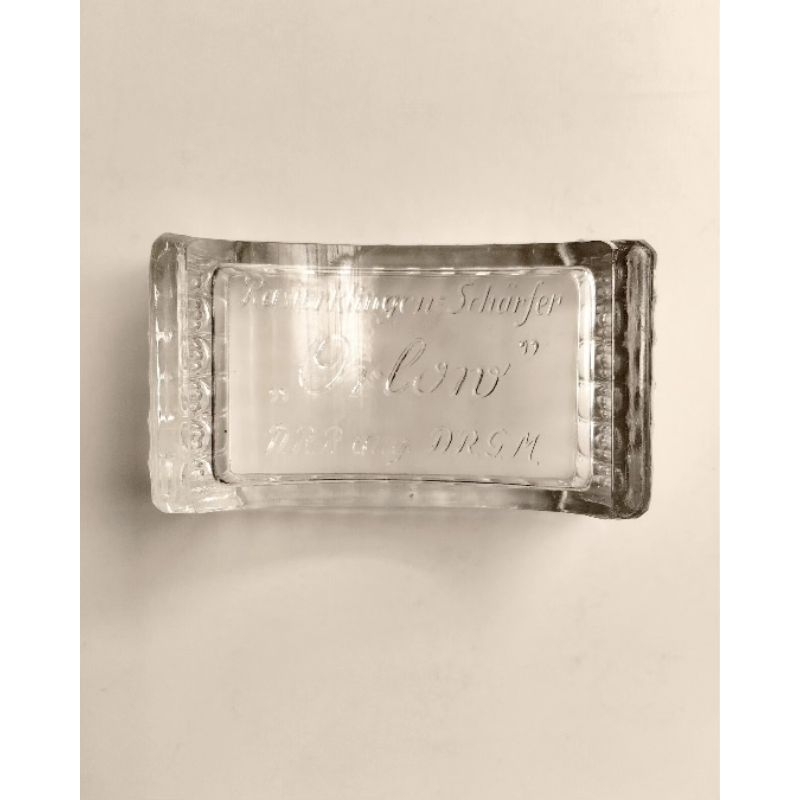 Jual Antique "Orlon Rasierklingen - Schärfer" - Glass Razor Hone, made ...