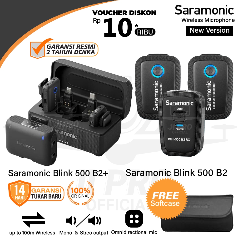 Jual Saramonic Blink 500 B2 New Version Blink 500 B2 Plus Blink500