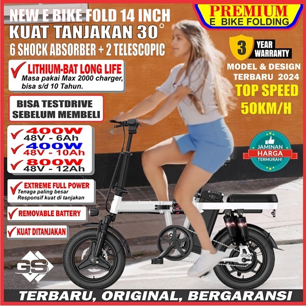 Jual ELECTRIC BIKE SEPEDA LISTRIK ANAK / SEPEDA LISTRIK LIPAT 14 INCH ...