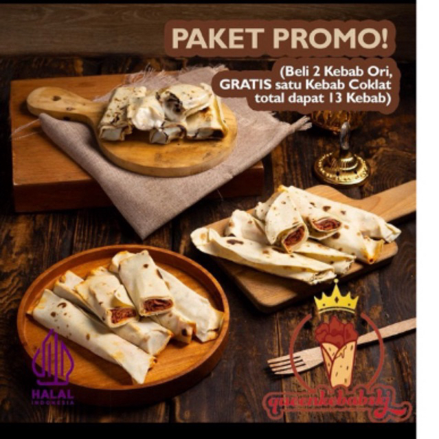 Jual Beli 2 pack kebab ORI isi 5 GRATIS 1 pack kebab coklat isi 3 ...