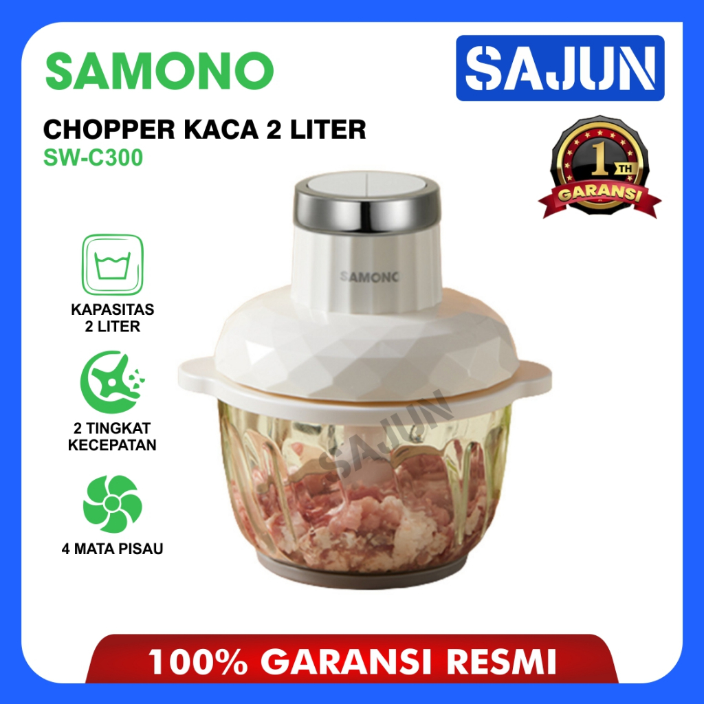 Jual SAMONO Chopper Kaca SWC300 350W 2L Food Processor Multifungsi ...