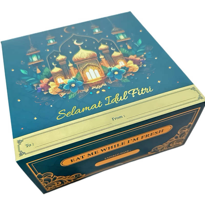 Jual Box Kotak Lebaran 20x20, T9cm. Harga per 10pc. Packaging Idul ...