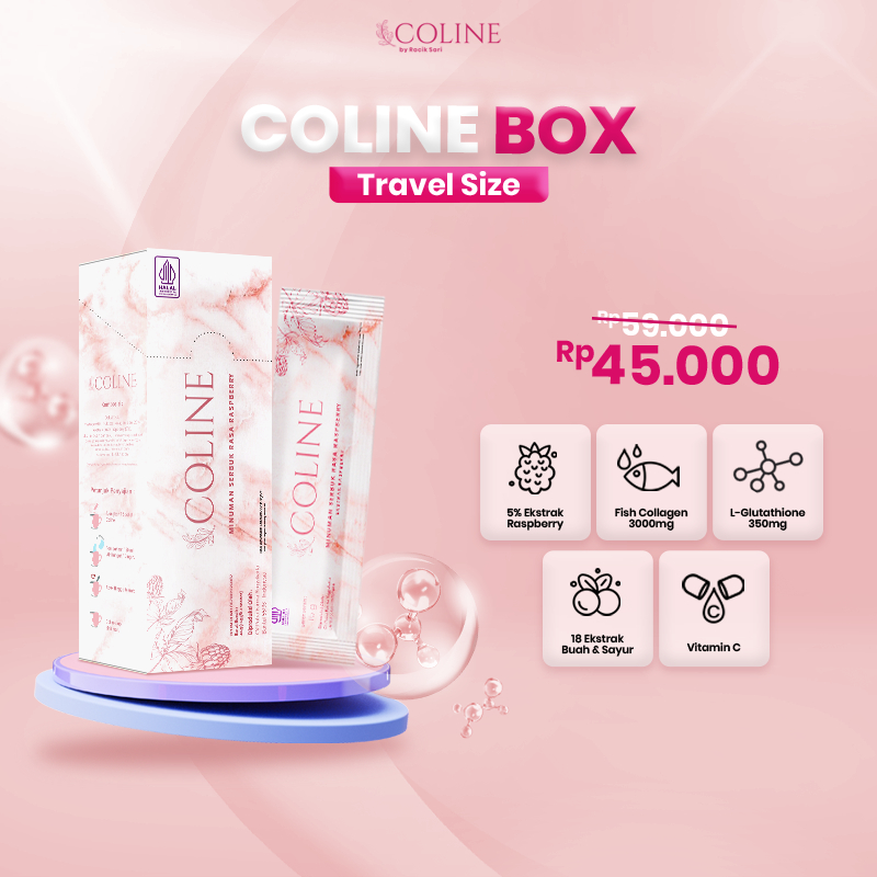 Jual Coline Beauty Drink Minuman Kolagen Travel Size Edition - BOX 3 ...