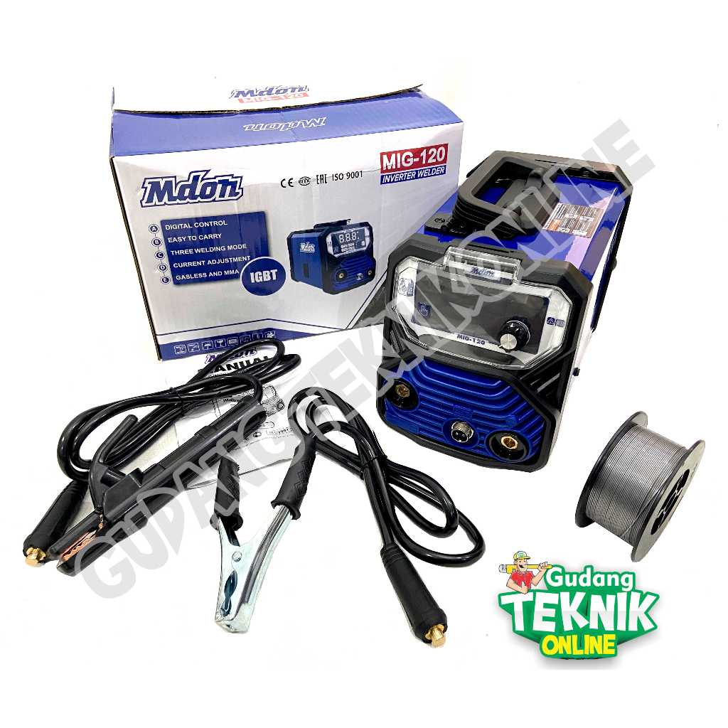 Jual Mesin Las MIG MDON MIG-120 Inverter Las Listrik Trafo Travo Tanpa ...