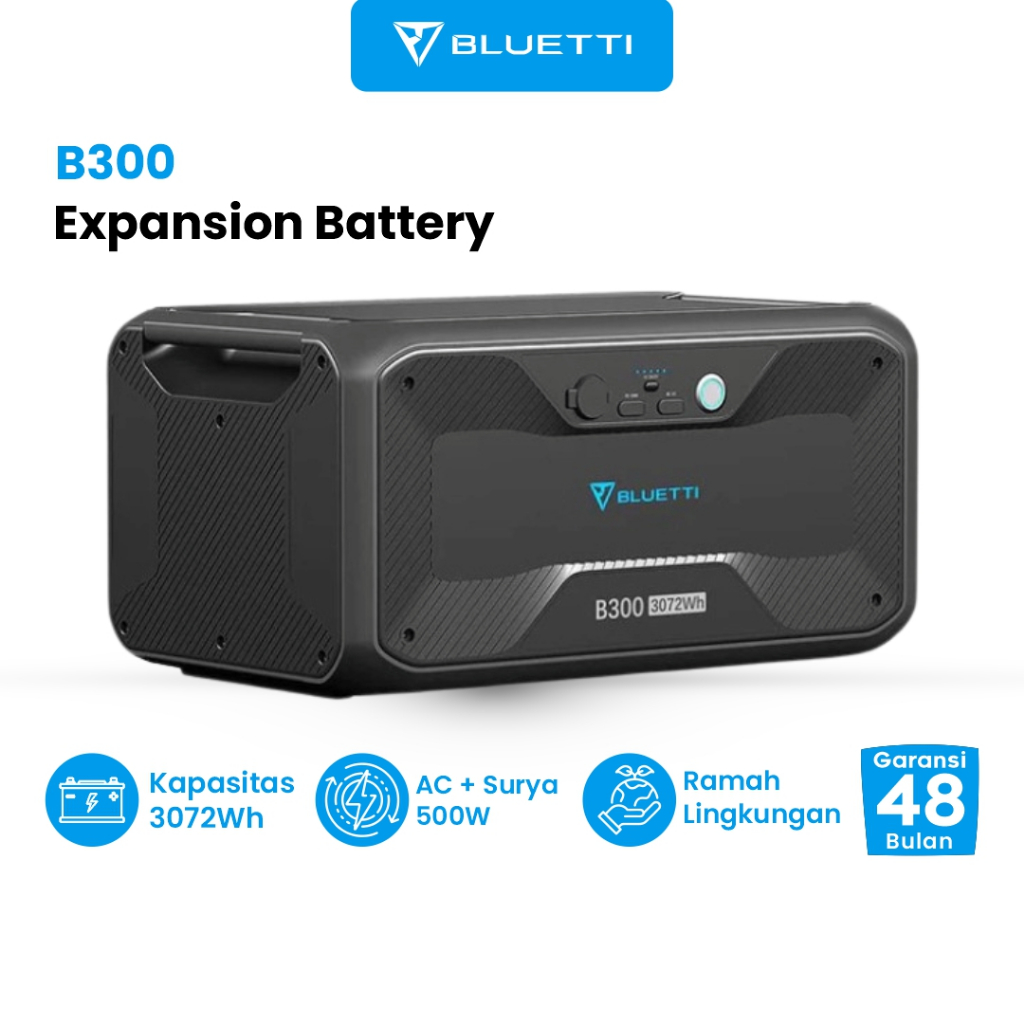 Jual Expansion Battery BLUETTI B300 Baterai Tambahan 3072Wh Garansi ...