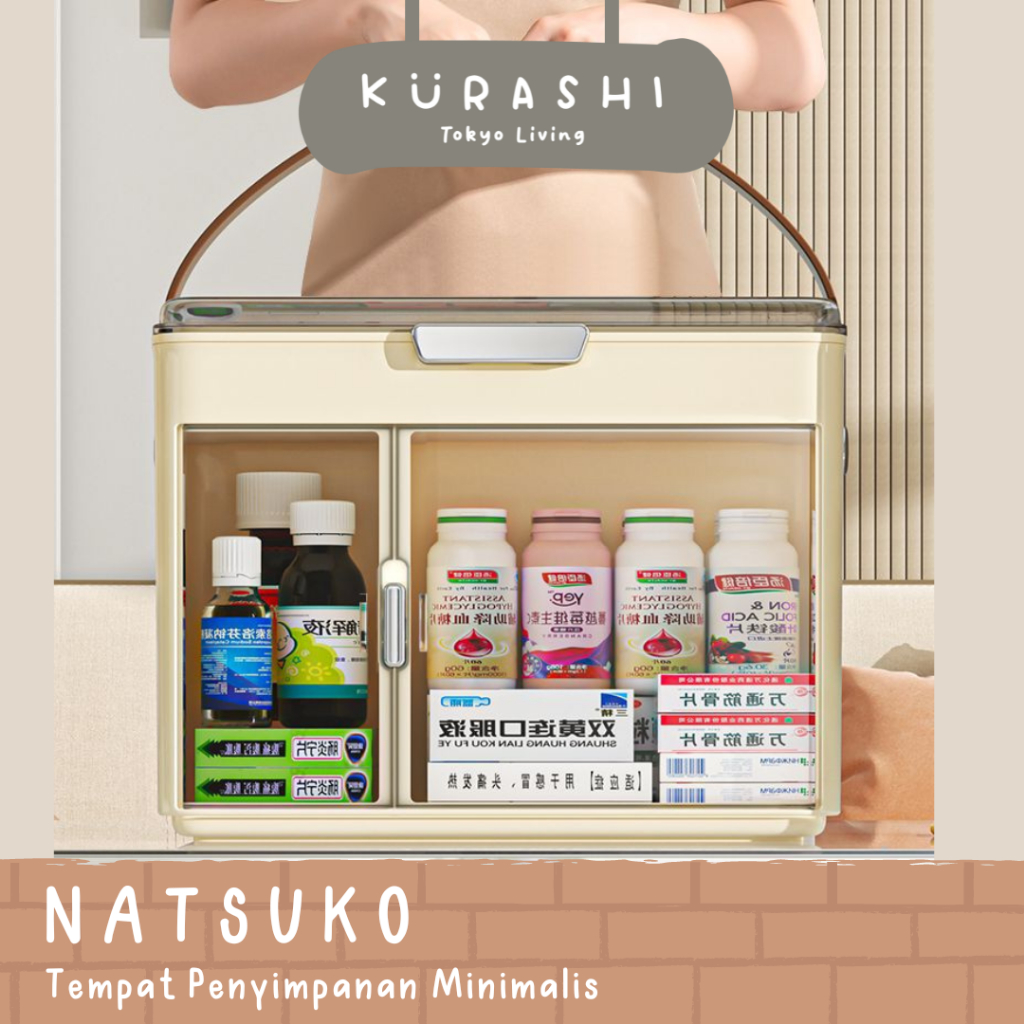 Jual 【KURASHI】NATSUKO Kotak Obat Obatan Tingkat Organizer Obat ...
