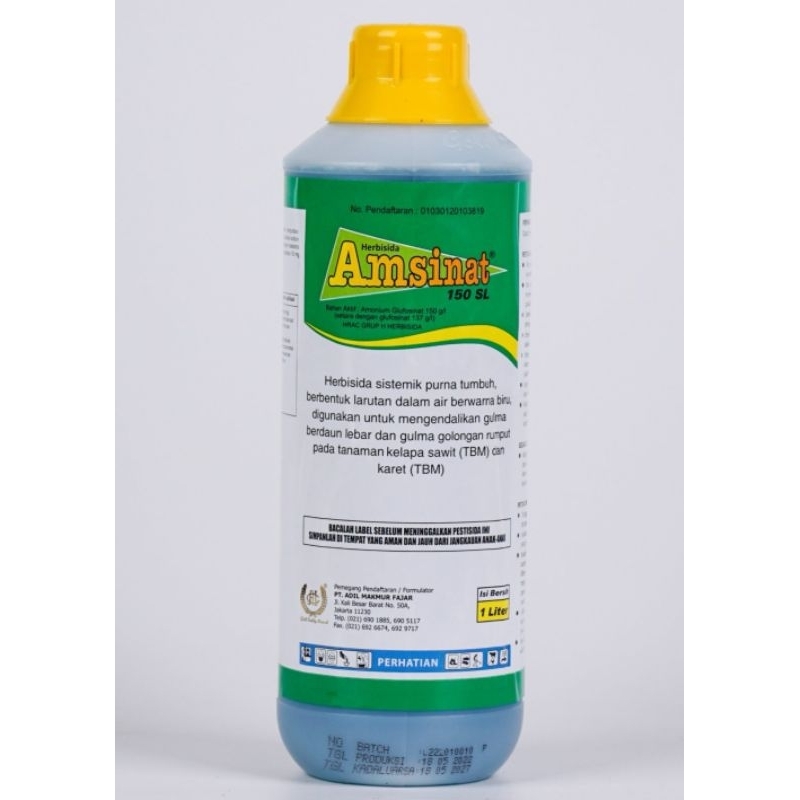 Jual Herbisida Amsinat 150 SL 1 Liter Bilas Rumput Bandel Tulangan ...