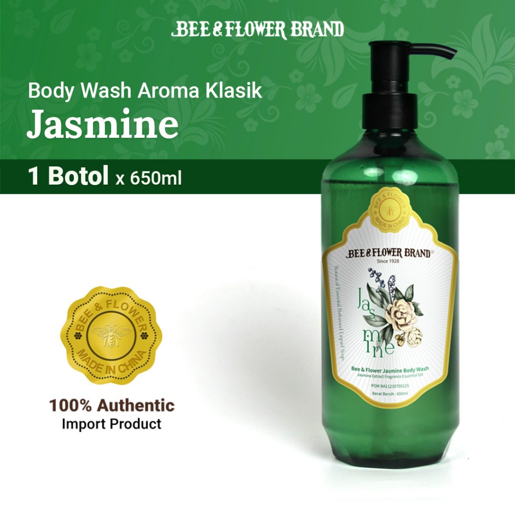Jual BEE & FLOWER LIQUID SOAP JASMINE 650 ML (1 Pcs) - Sabun Tawon Cair ...