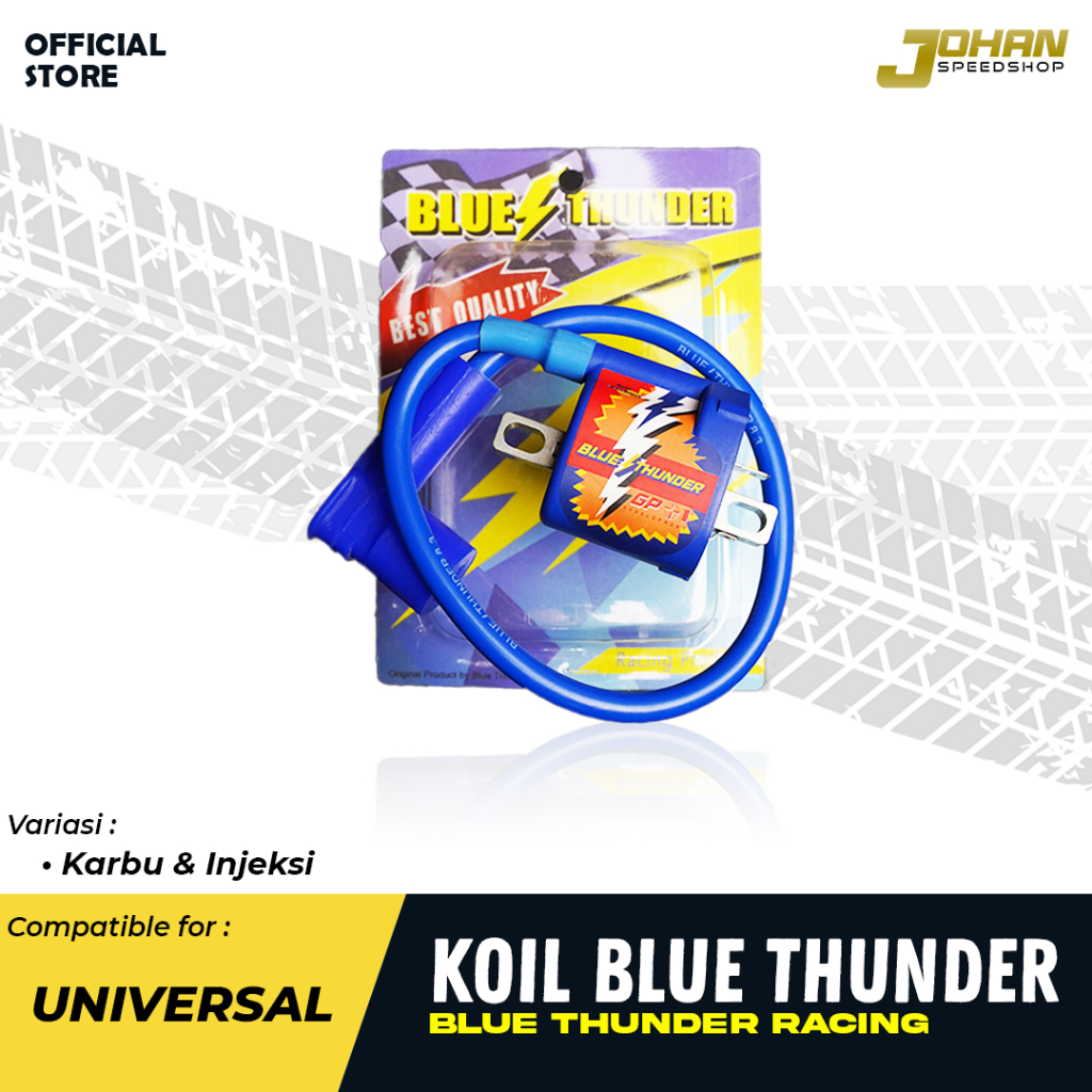 Jual Koil Blue Thunder Injeksi Karbu Johan Garage | Shopee Indonesia