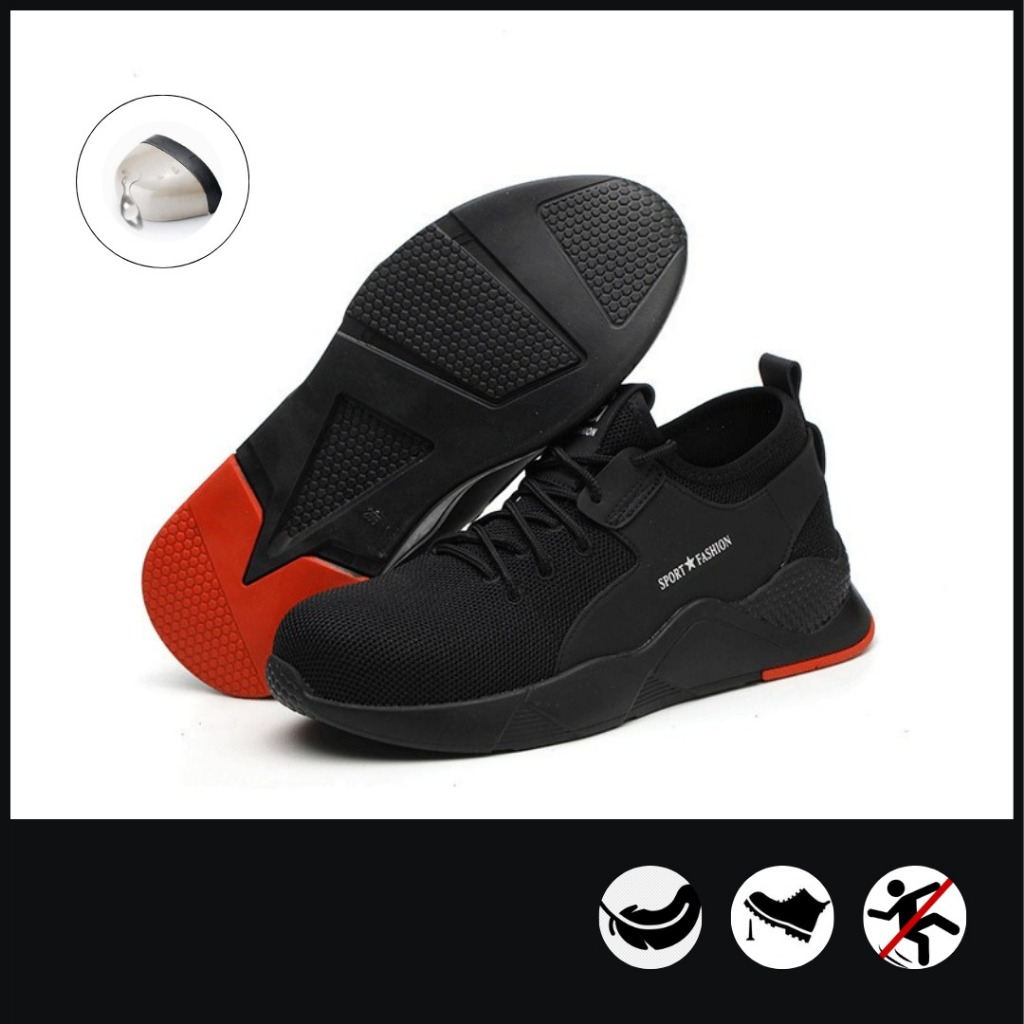 Jual SAFETY SPORT ANTI SLIP DAN ANTI SMASH UJUNG BESI #1002 | Shopee ...