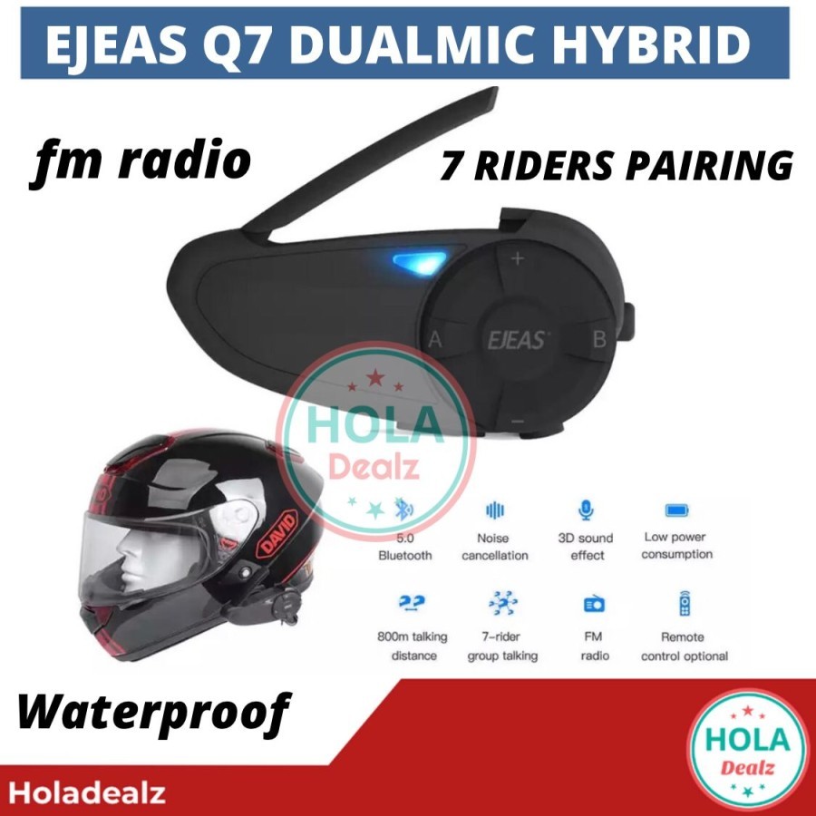 Jual INTERCOM EJEAS Q7 BLUETOOTH HELM HEADSET EJEAS Q7 INTERCOM HELM ...