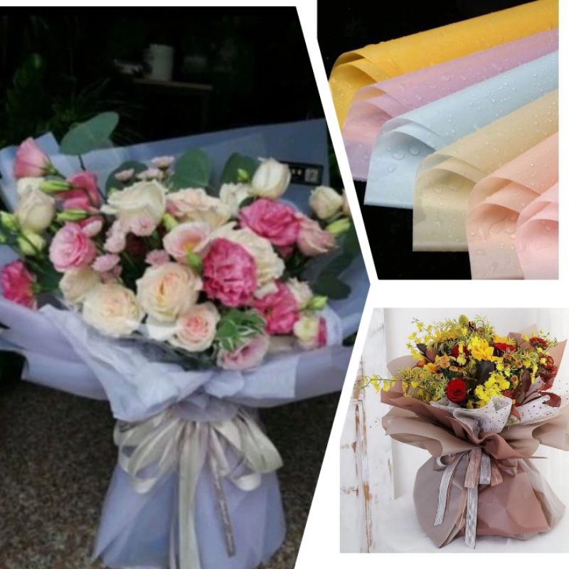 Jual 5 Lembar Kertas Buket Transparan - Kertas Buket Bunga 20 Lembar ...