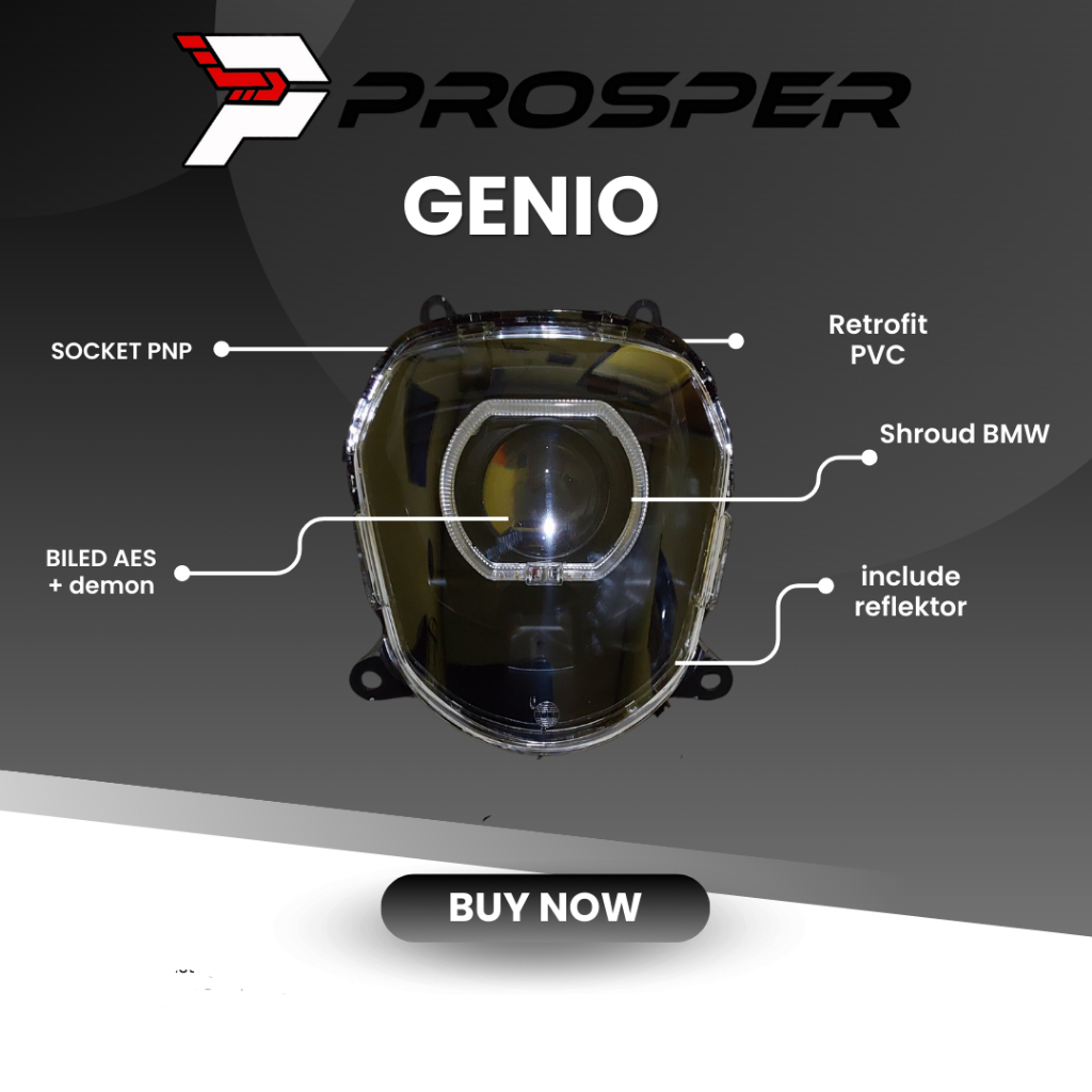 Jual PROJIE HEADLAMP CUSTOM LAMPU BILED 2,5 INCH HONDA GENIO | Shopee ...