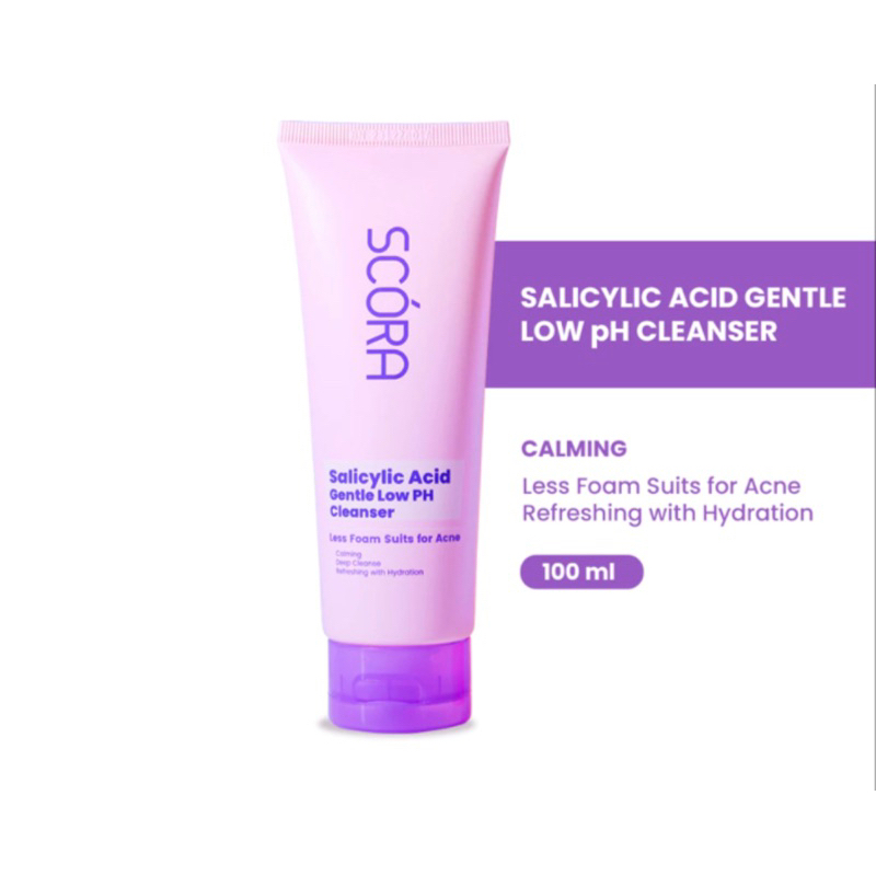Jual [FREEGIFT] READY SCORA 1% Salicylic Acid Gentle Low pH Cleanser ...
