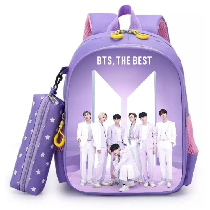 Jual Tas Ransel Sekolah Anak Perempuan TK dan SD Karakter BTS Premium ...