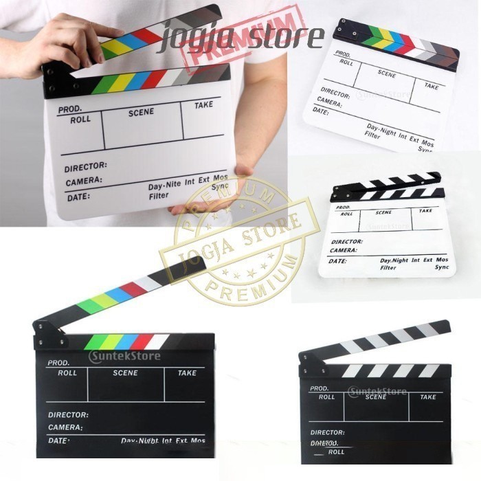 Jual Clapper Board Cutting Film Action Cut Papan Sutradara Profesional ...