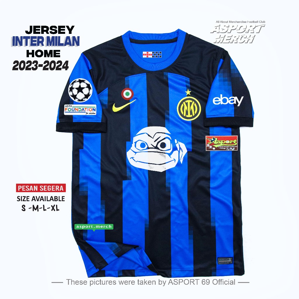 Jual JERSEY BOLA INTERMILAN HOME TMNT KURAKURA NINJA 2023 2024 JERSEY ...