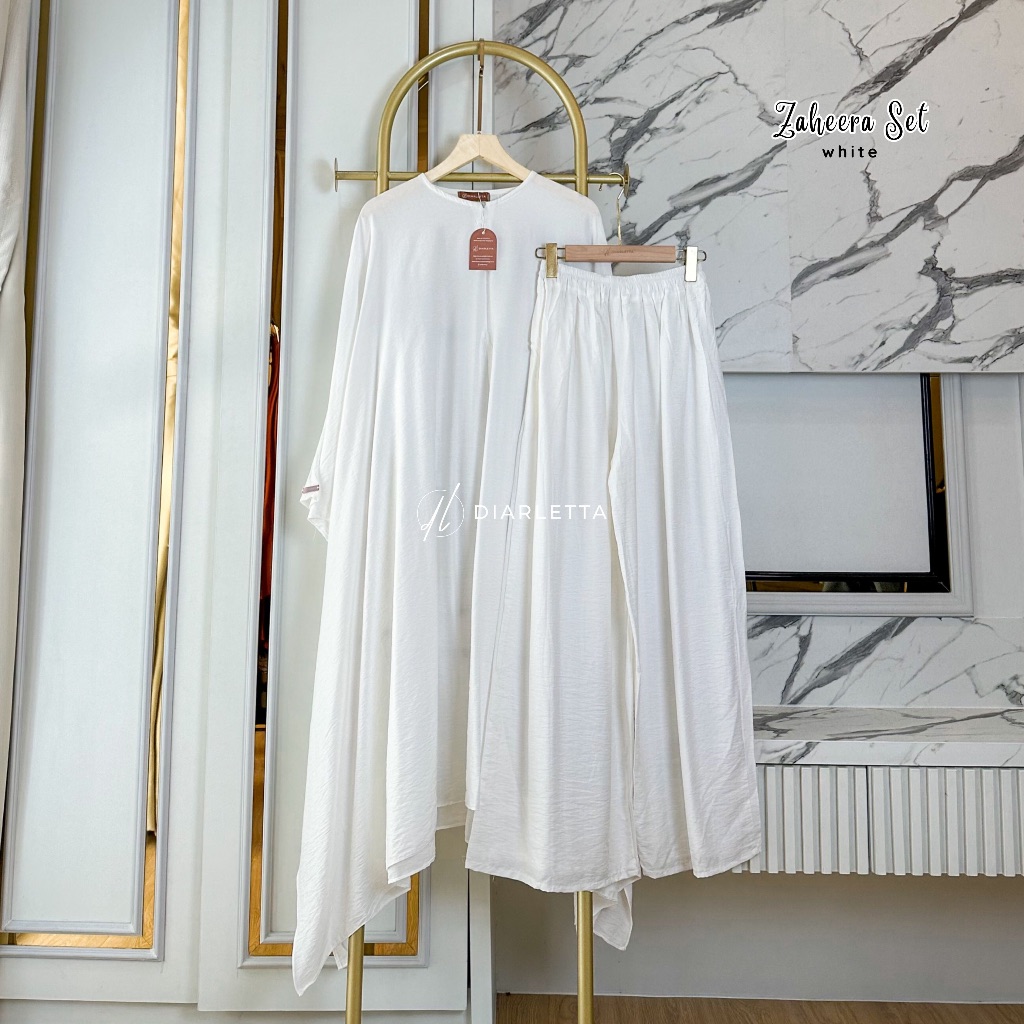 Jual Zaheera Abaya Set Kulot Abaya Tunik Jumbo Polo Linen Premium BY DIARLETTA | Shopee Indonesia