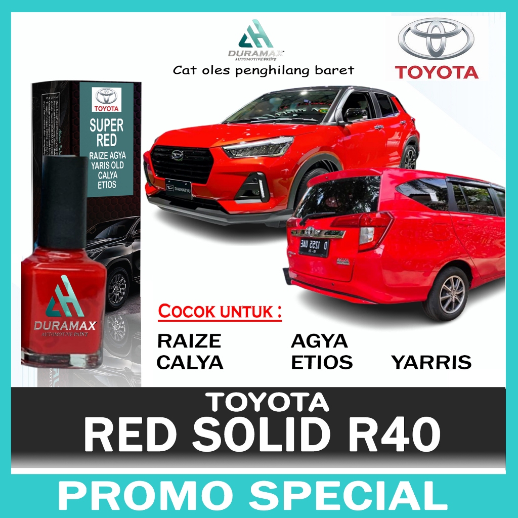 Jual Cat Oles Toyota Super Red Penghilang Baret Mobil Lecet Gores Merah ...