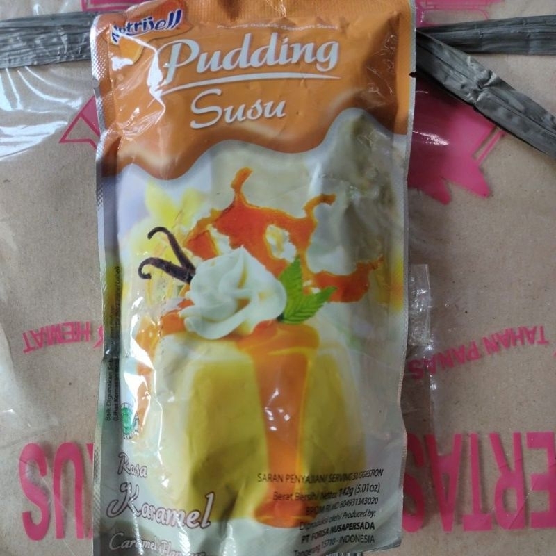 Jual Pudding Susu Rasa Karamel Nutrijell 142gr / Pudding instan ...