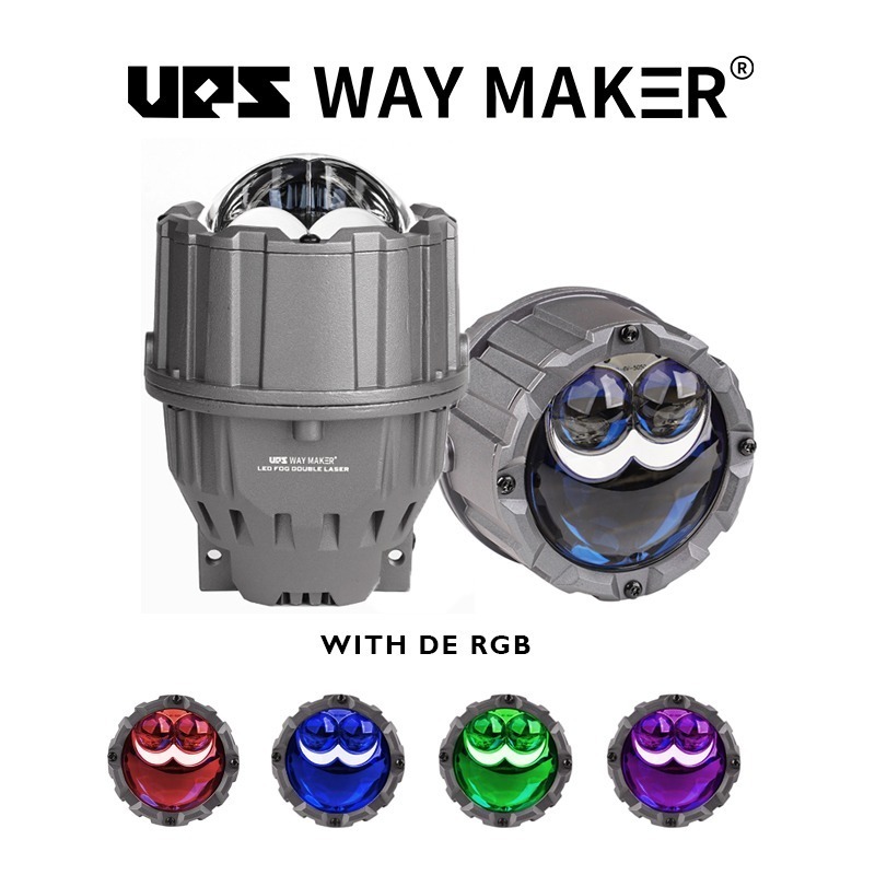 Jual Foglamp Double Laser UPS Way Maker F75 Devil RGB lampu kabut LED ...