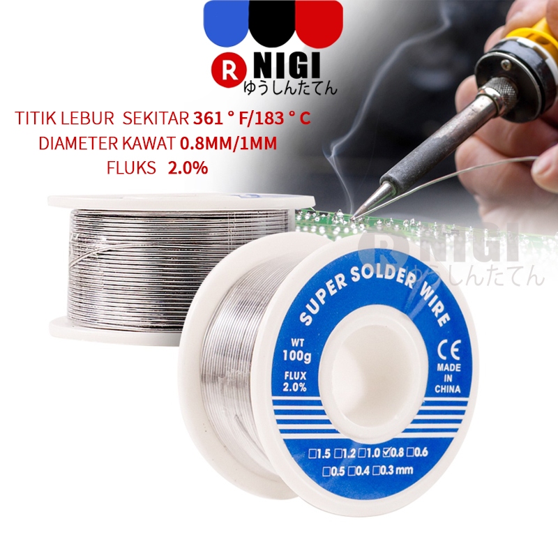 Jual NIGI Timah Solder Pancing Solder Core Wire Timah Alpha Kawat Timah ...