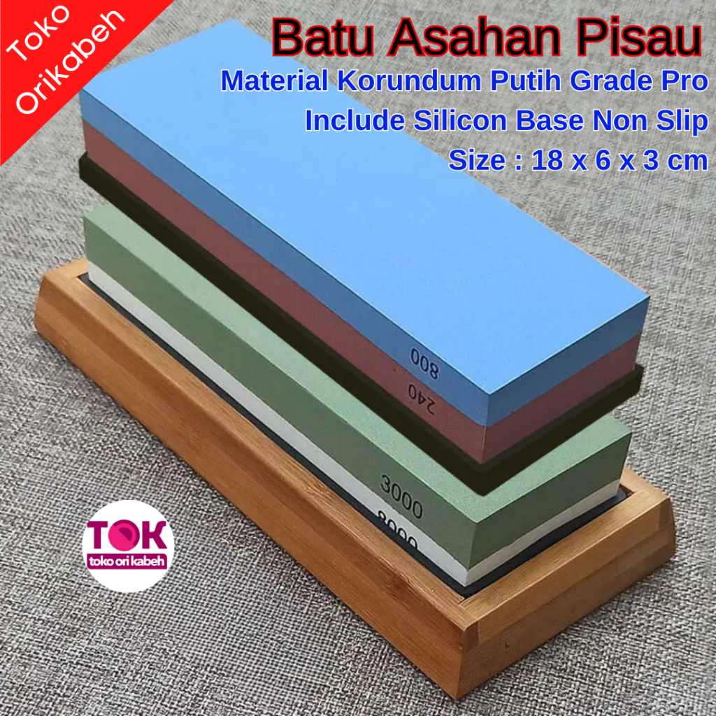 Jual Batu Asah Asahan Pisau Batu Korundum Pengasah Pisau Kombinasi Batu ...