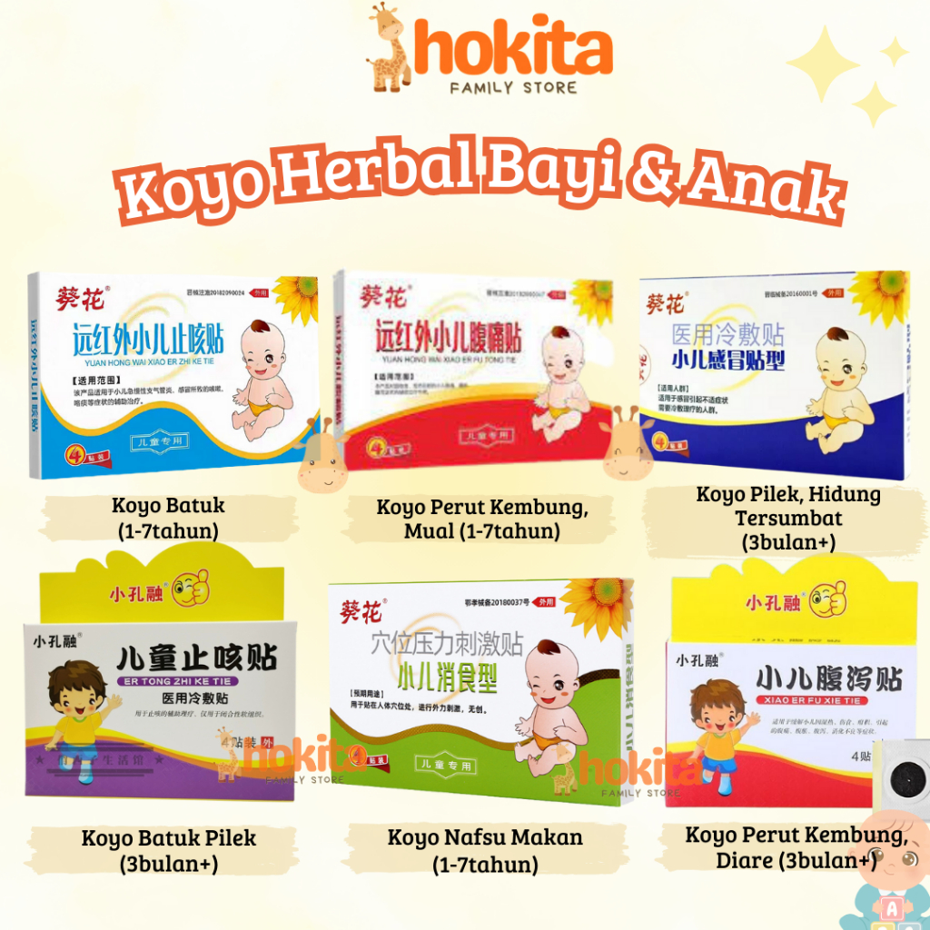Jual Xiao Er Zhi Ke Tie ORI 100% Koyo Bapil / Koyo Flu bayi dan anak ...