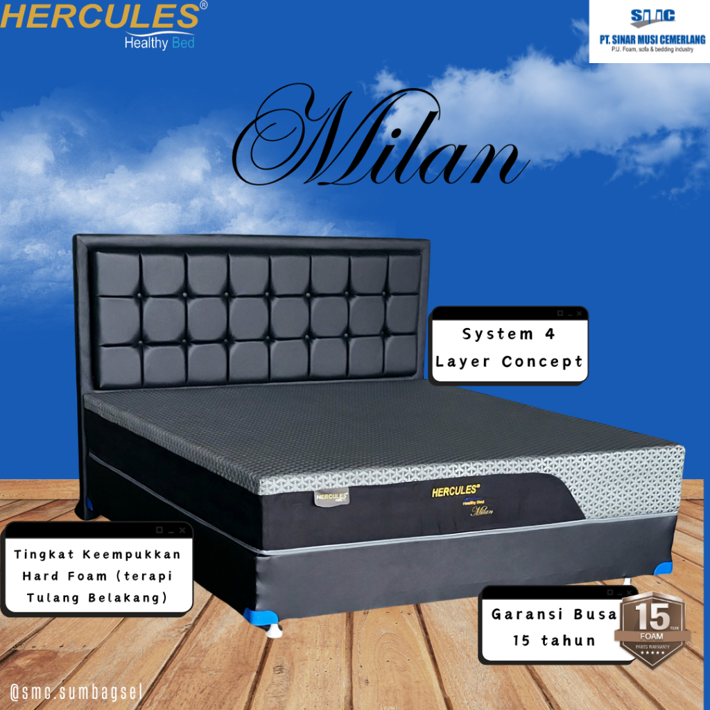 Jual Hercules Healty Bed - Milan (ultimate Series) | Shopee Indonesia