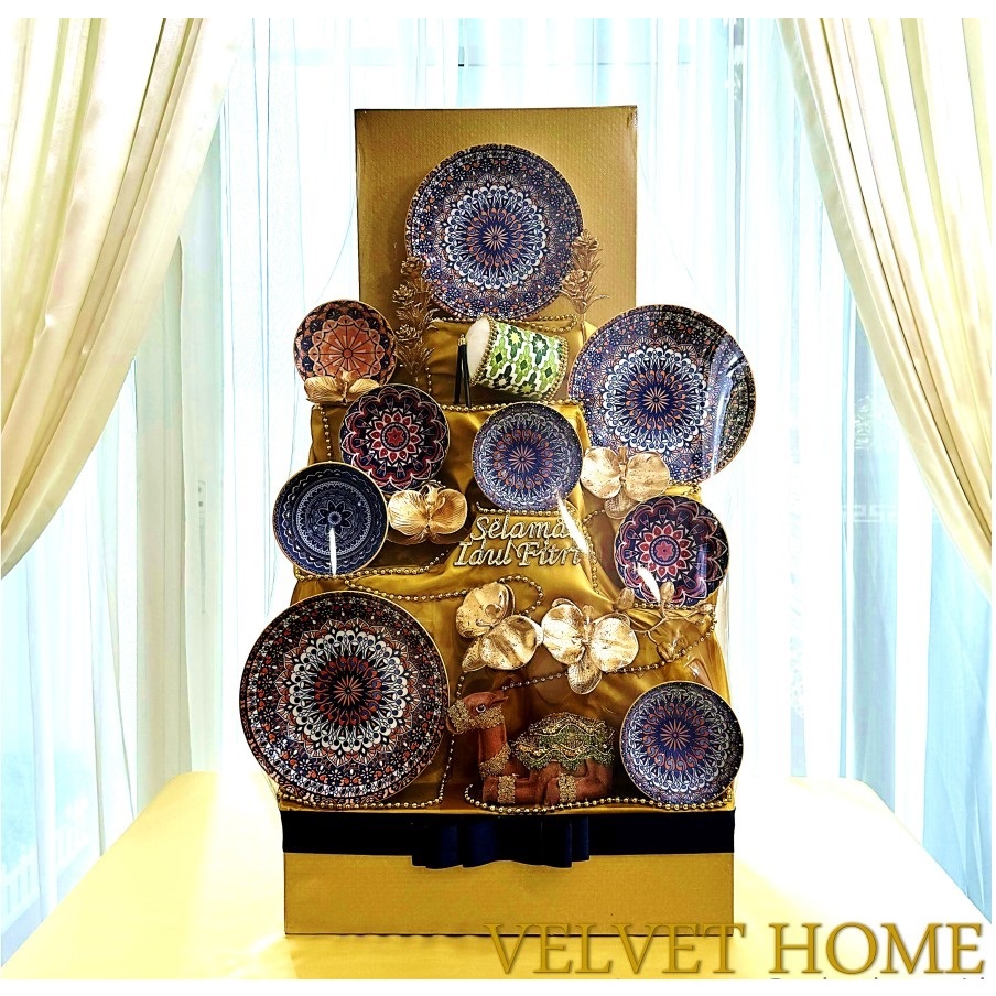Jual Parcel lebaran mewah hampers idul fitri eid mubarak piring mangkok ...