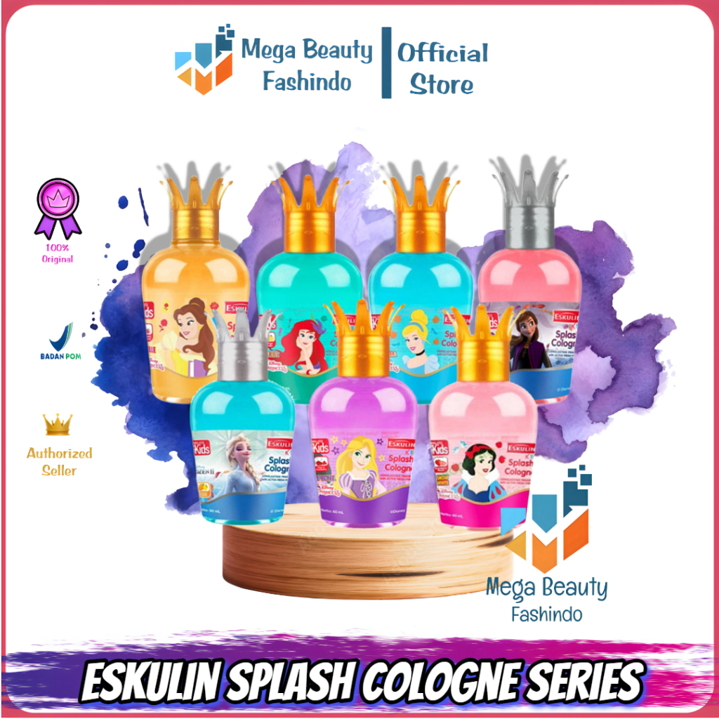 Jual Eskulin Kids Splash Cologne edisi Princess Series 60 ML & 125 ML ...