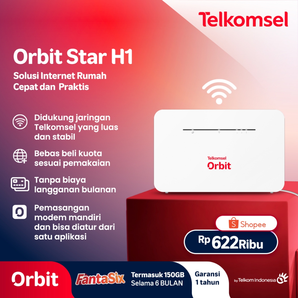 Jual Orbit Star H1 B311 Modem Router Wifi 4G LTE high speed - modem ...