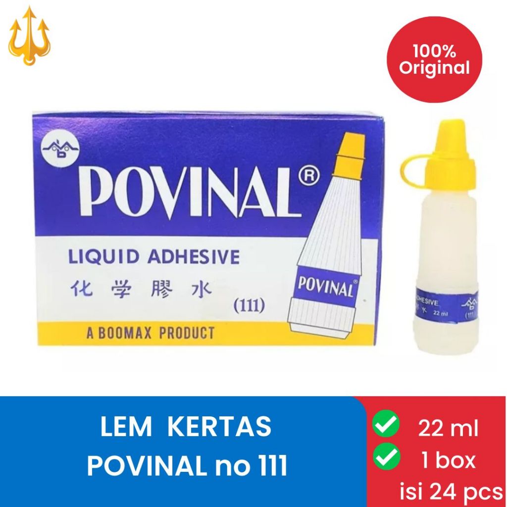 Jual Lem Povinal / Lem Kertas / Lem Povinal 111 22 ml / Lem Povinal 112 ...