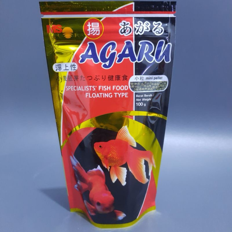 Jual Pelet ikan Koki Agaru Goldfish 100g Type Floating & Sinking bisa ...