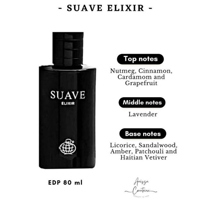 Jual Fragrance World Suave Elixir Extrait De Parfum for Men 80ml ...