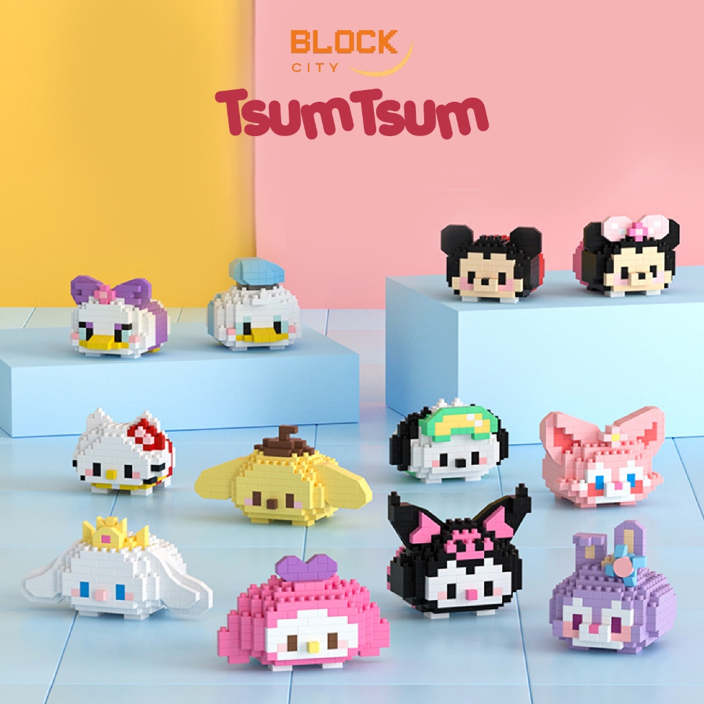 Jual BLOCK CITY MEKANSM PANDA TSUM-TSUM mainan balok karakter panda ...