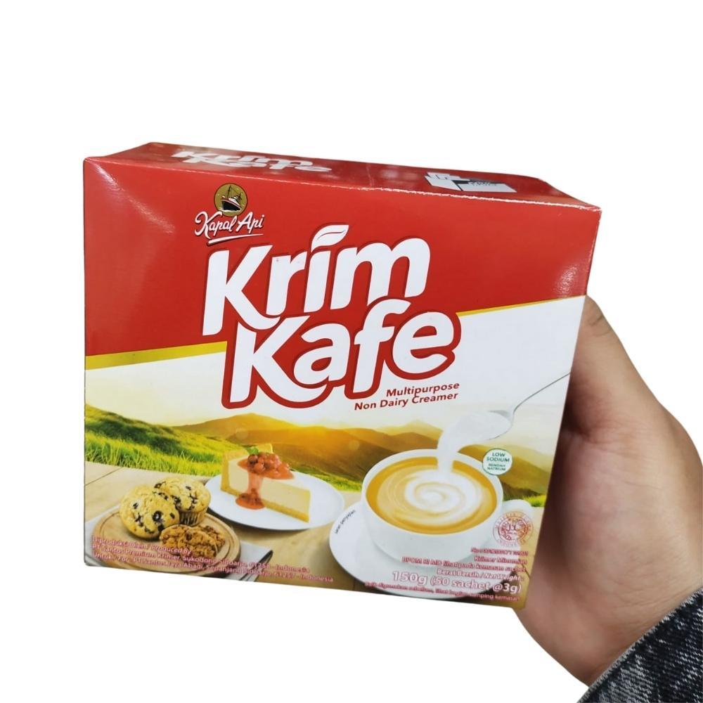 Jual Kopi Kapal Api KRIM KAFE non dairy creamer 150g (50 sachet @3g ...