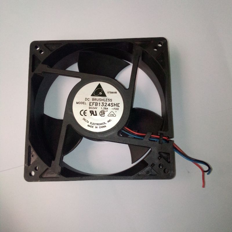 Jual KIPAS FAN SERVER 13CM ORIGINAL DELTA EFB1324SHE 24V 1.38A BEKAS ...