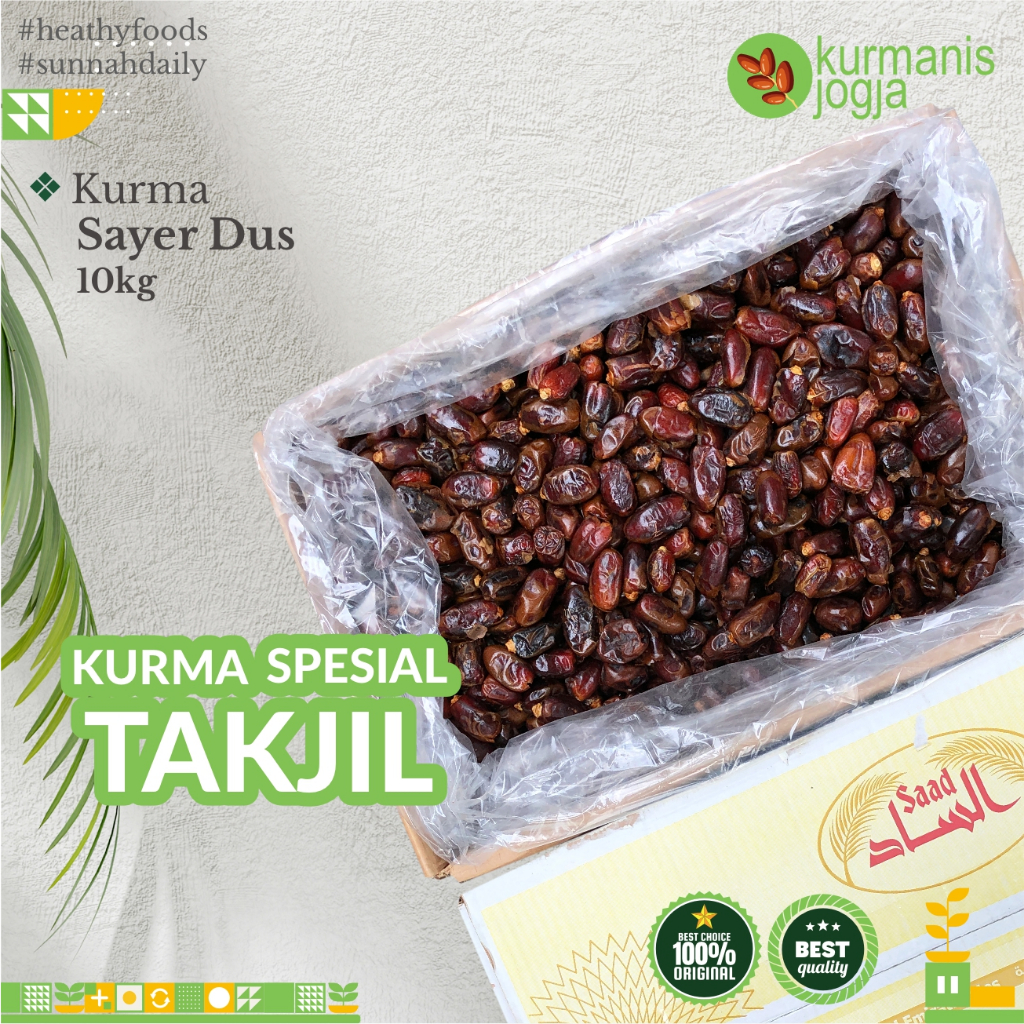 Jual Kurma Sayer Gold Emirates Dates Saad Original Berkualitas Dus 10 ...