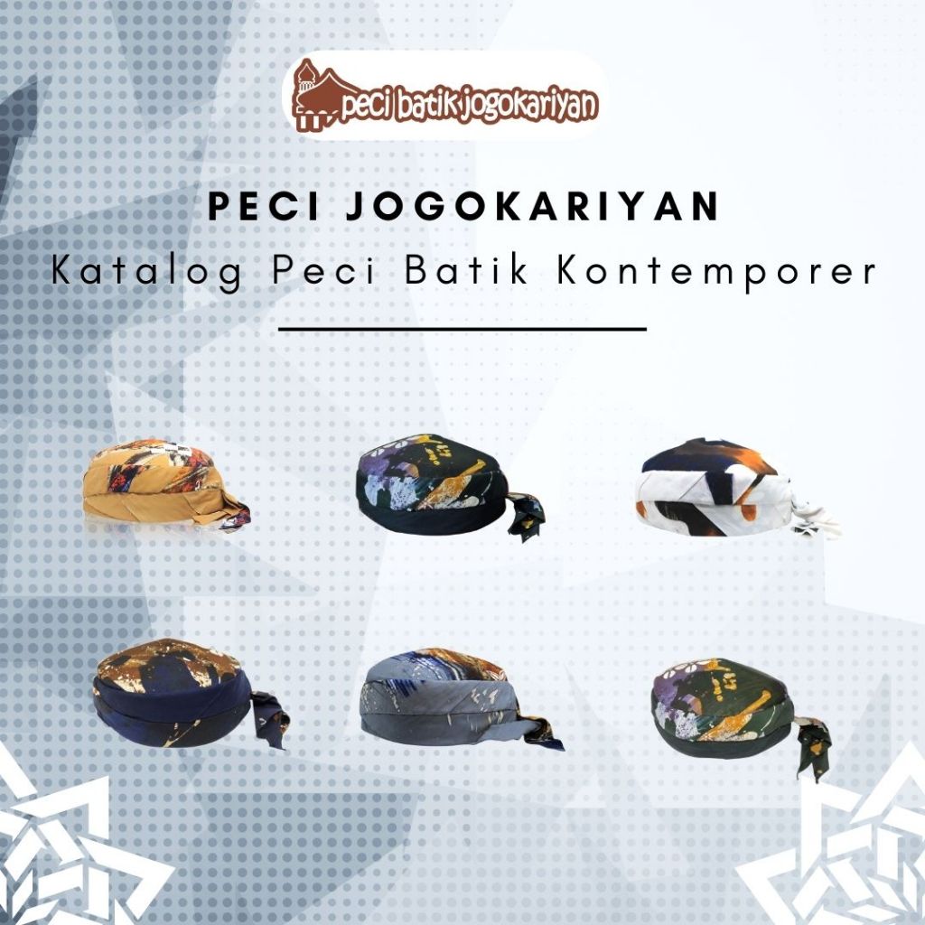 Jual Peci Batik Jogokariyan Motif Batik Kontemporer Original | Shopee ...