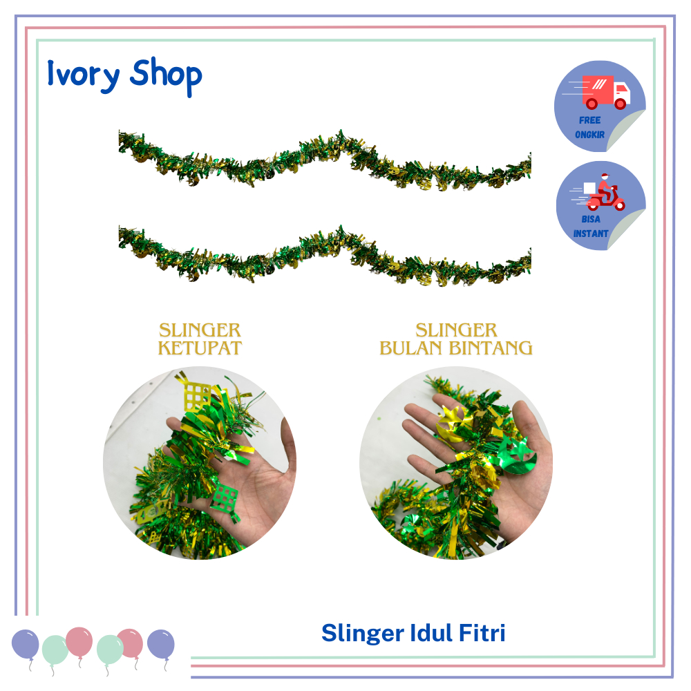Jual Slinger Lebaran Dekorasi Hari Raya Idul Fitri Ied Puasa Ramadhan | Shopee Indonesia