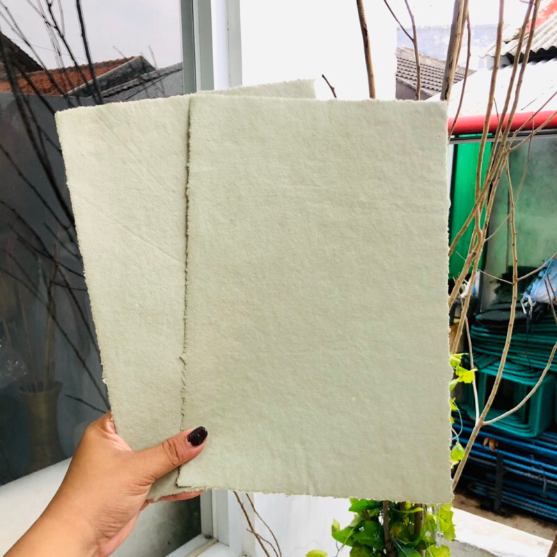Jual KERTAS DAUR ULANG SAGE GREEN BAHAN MAHAR/CRAFT | Shopee Indonesia